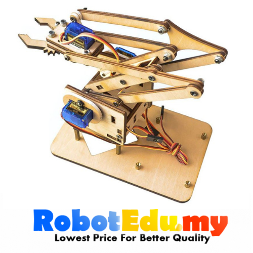 Arduino Diy Mearm 4dof Wooden Wood Acrylic Diy Robotics Robot Arm Kit Sg90 Mg90s Servo Motor 0505